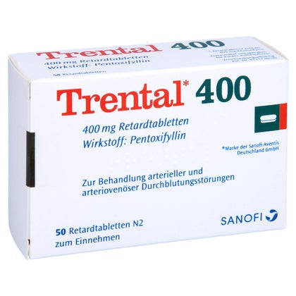 Trental 400 mg Retardtabletten 50 St kaufen mit E-Rezept | medpex