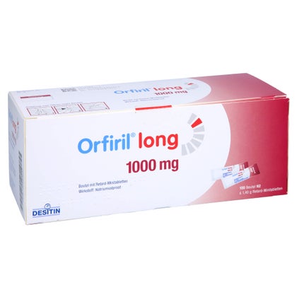 ORFIRIL long 1000 mg Retard-Minitabletten i.Beutel 100 St kaufen mit E ...