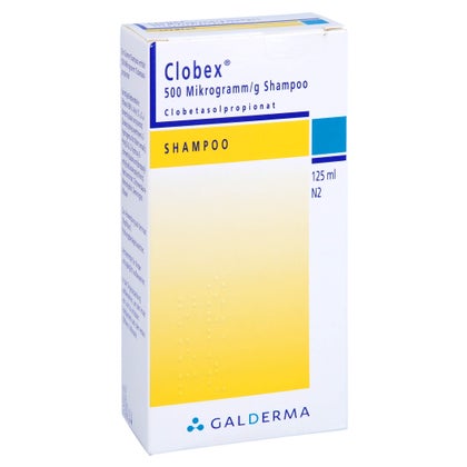 Clobex 500 Mikrogramm/g Shampoo 125 ml kaufen mit E-Rezept | medpex