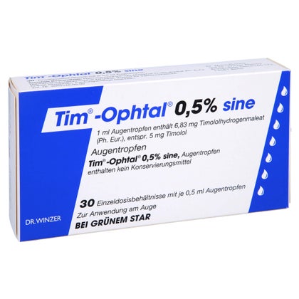 TIM Ophtal 0,5% sine Augentropfen 30X0,5 ml kaufen mit E-Rezept | medpex