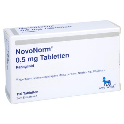 Novonorm 0,5 mg Tabletten 120 St kaufen mit E-Rezept | medpex