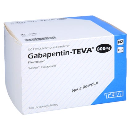 Gabapentin Teva 800 mg Filmtabletten 100 St kaufen mit E-Rezept | medpex