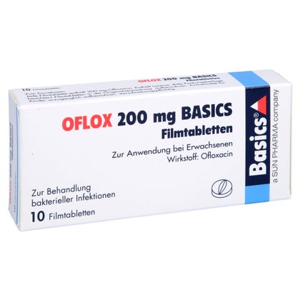 Oflox 200 mg BASICS Filmtabletten 10 St kaufen mit E-Rezept | medpex