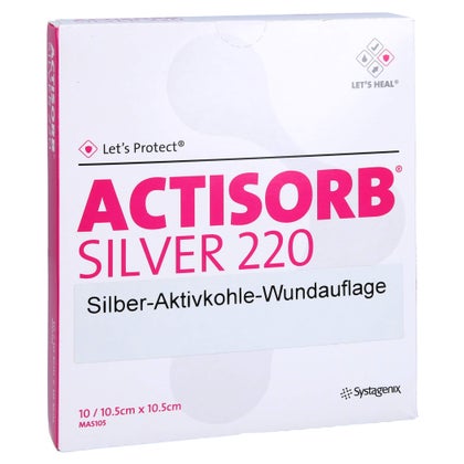 Actisorb 220 Silver 10,5x10,5 cm steril 10 St günstig kaufen | medpex