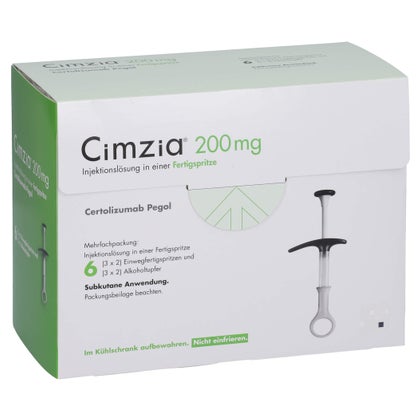 CIMZIA 200 mg Inj.-Lsg.i.e.Fertigspritze 3X2 St kaufen mit E-Rezept ...