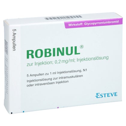 ROBINUL zur Injektion 0,2 mg/ml Injektionslsg. 5X1 ml kaufen mit E ...