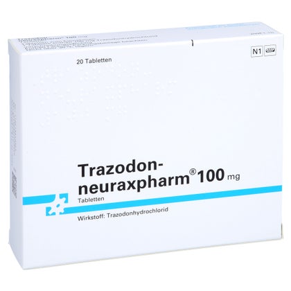 Trazodon-neuraxpharm 100 mg Tabletten 20 St kaufen mit E-Rezept | medpex