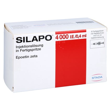 SILAPO 4.000 I.E./0,4 ml Inj.-Lösung Fertigspr. 6X1 St kaufen mit E ...