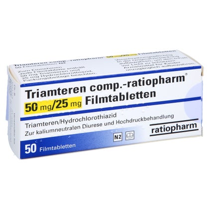 TRIAMTEREN comp.-ratiopharm 50 mg/25 mg Filmtabl. 50 St kaufen mit E ...