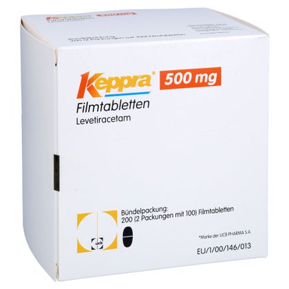 Keppra 500 mg Filmtabletten 200 St kaufen mit E-Rezept | medpex