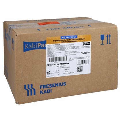 CIPROFLOXACIN Kabi 200mg/100ml KabiPac Inf.-Lsg. 10X100 ml kaufen mit E ...