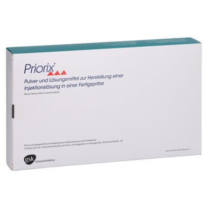 PRIORIX Masern Mumps Röteln P.u.LM H.Inj.L.i.e.FS. 10 St kaufen mit E ...