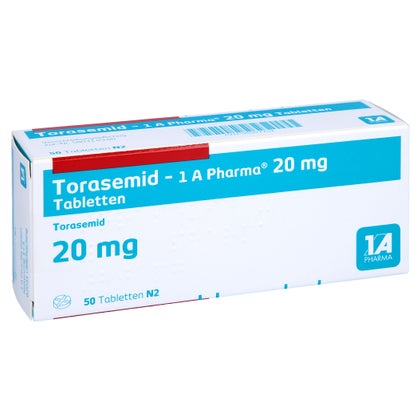 Torasemid-1a Pharma 20 mg Tabletten 50 St kaufen mit E-Rezept | medpex