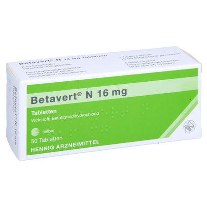 Betavert N 16 mg Tabletten 50 St kaufen mit E-Rezept | medpex