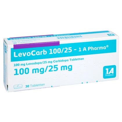 Levocarb 100/25-1a Pharma Tabletten 30 St kaufen mit E-Rezept | medpex