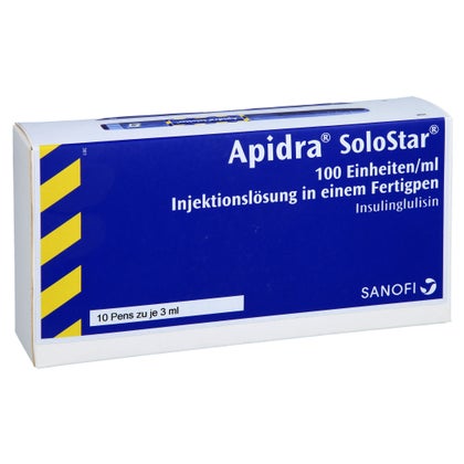 APIDRA 100 E/ml SoloStar Inj.-Lsg.i.e.Fertigpen 10X3 ml kaufen mit E ...