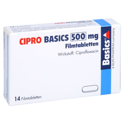 Cipro Basics 500 mg Filmtabletten 14 St kaufen mit E-Rezept | medpex