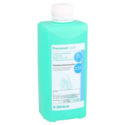 Erfahrungen zu Promanum pure Händedesinfektion 500 ml | medpex