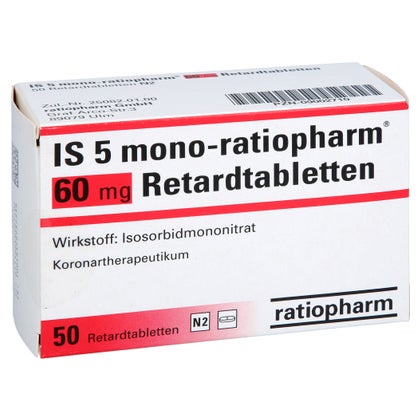 IS 5 mono-ratiopharm 60 mg Retardtabletten 50 St kaufen mit E-Rezept ...