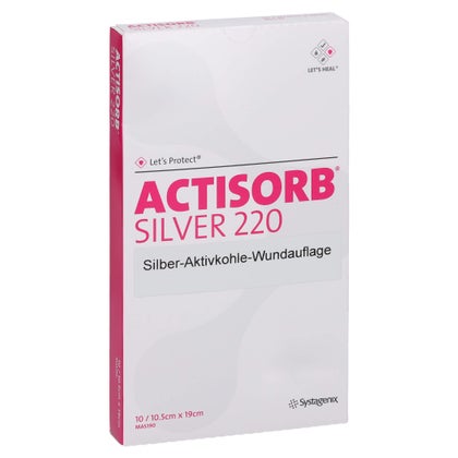 Actisorb 220 Silver 10,5x19 cm steril Ko 10 St günstig kaufen | medpex