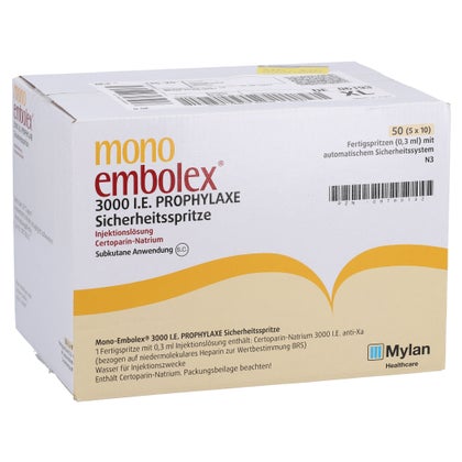 MONO EMBOLEX 3.000 I.E. Prophyl.Sicherh.Spr.Praxis 50 St kaufen mit E ...