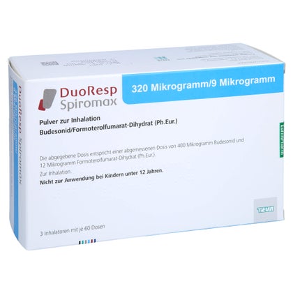 DUORESP Spiromax 320µg/9 µg/Dosis 3x60ED Inh.-Plv. 3 St kaufen mit E ...