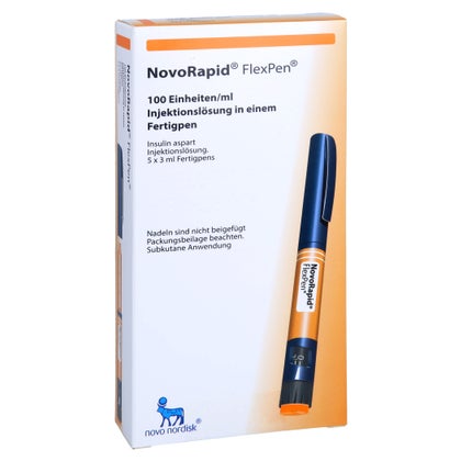 NOVORAPID FlexPen 100 E/ml Inj.-Lsg.i.e.Fertigpen 5X3 ml kaufen mit E ...