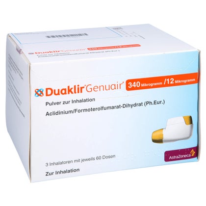DUAKLIR Genuair 340 µg/12 µg Plv.z.Inhalation 60ED 3 St kaufen mit E ...