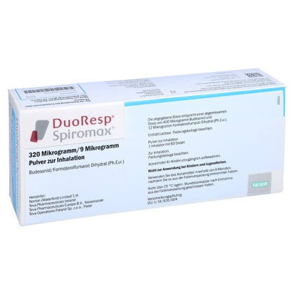 DUORESP Spiromax 320µg/9 µg/Dosis 1x60ED Inh.-Plv. 1 St kaufen mit E ...