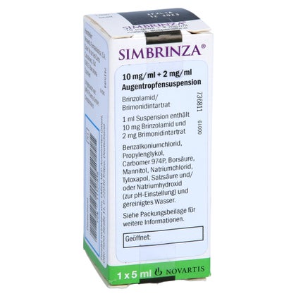 SIMBRINZA 10 mg/ml + 2 mg/ml Augentropfensusp. 5 ml kaufen mit E-Rezept ...