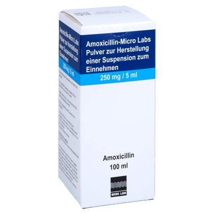 AMOXICILLIN Micro Labs 250 mg/5 ml Plv.Sus.-Herst. 100 ml kaufen mit E ...