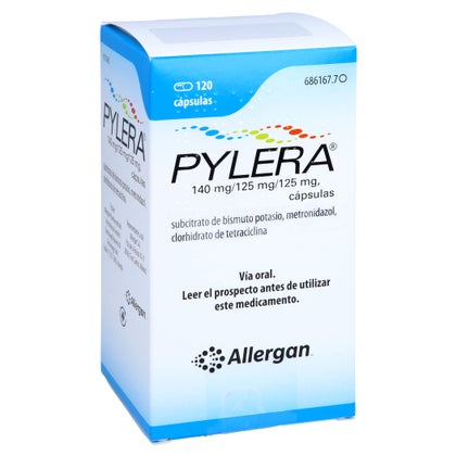 Pylera 140 Mg/125 mg/125 mg Hartkapseln 120 St kaufen mit E-Rezept | medpex