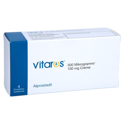 Vitaros 300 Mikrogramm/100 mg Creme 4 St kaufen mit E-Rezept | medpex