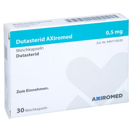 Dutasterid Axiromed 0,5 mg Weichkapseln 30 St kaufen mit E-Rezept | medpex