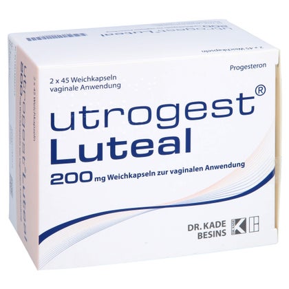 UTROGEST Luteal 200 mg Weichkaps.z.vaginal.Anwend. 90 St kaufen mit E ...