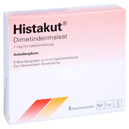 HISTAKUT Dimetindenmaleat 1 mg/ml Injektionslsg. 5 St kaufen mit E ...
