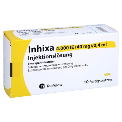 INHIXA 4.000 I.E. 40 mg/0,4 ml Inj.-Lsg.i.e.F.-Sp. 10 St kaufen mit E ...