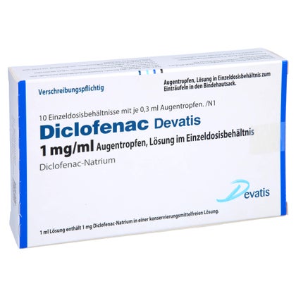 DICLOFENAC Devatis 1 mg/ml Augentropfen Einzeldos. 10X0,3 ml kaufen mit ...