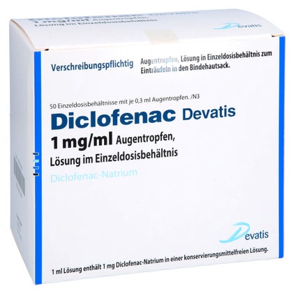 DICLOFENAC Devatis 1 mg/ml Augentropfen Einzeldos. 50X0,3 ml kaufen mit ...