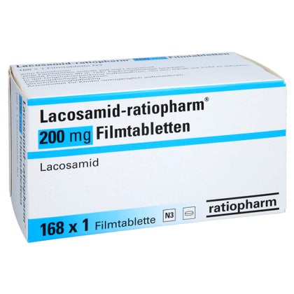 LACOSAMID-ratiopharm 200 mg Filmtabletten 168 St kaufen mit E-Rezept ...