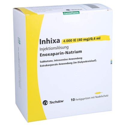 INHIXA 4.000 I.E. 40 mg/0,4 ml Inj.-Lsg.i.e.F.-Sp. 10 St kaufen mit E ...