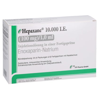 HEPAXANE 10.000 I.E. 100 mg/1,0 ml Inj.-Lsg.i.e.FS 24 St kaufen mit E ...