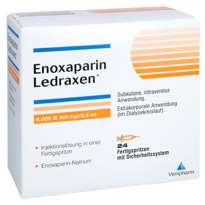 ENOXAPARIN Ledraxen 6.000 I.E. 60mg/0,6ml F.Sp. 24 St kaufen mit E ...