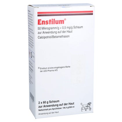ENSTILUM 50 µg/g + 0,5 mg/g Schaum z.Anw.a.d.Haut 2X60 g kaufen mit E ...