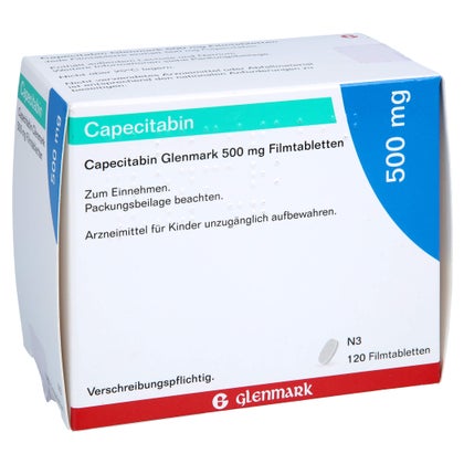 CAPECITABIN Glenmark 500 mg Filmtabletten 120 St kaufen mit E-Rezept ...