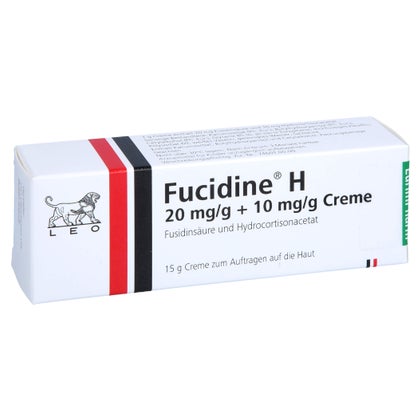 Fucidine H 20 mg/g + 10 mg/g Creme 15 g kaufen mit E-Rezept | medpex
