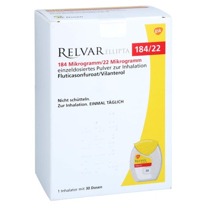 Relvar Ellipta 184 Mikrogramm/22 Mikrogr 30 Sp kaufen mit E-Rezept | medpex