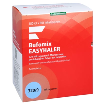 Bufomix Easyhaler 320/9 µg/dosis 3x60ed Inh.-p. 3 St kaufen mit E ...