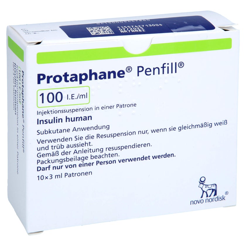 PROTAPHANE Penfill 100 I.E./ml Inj.-Susp. Patrone 10X3 ml kaufen mit E ...