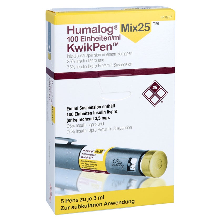 HUMALOG Mix 25 100 E/ml KwikPen Injektionssusp. 5 St kaufen mit E ...